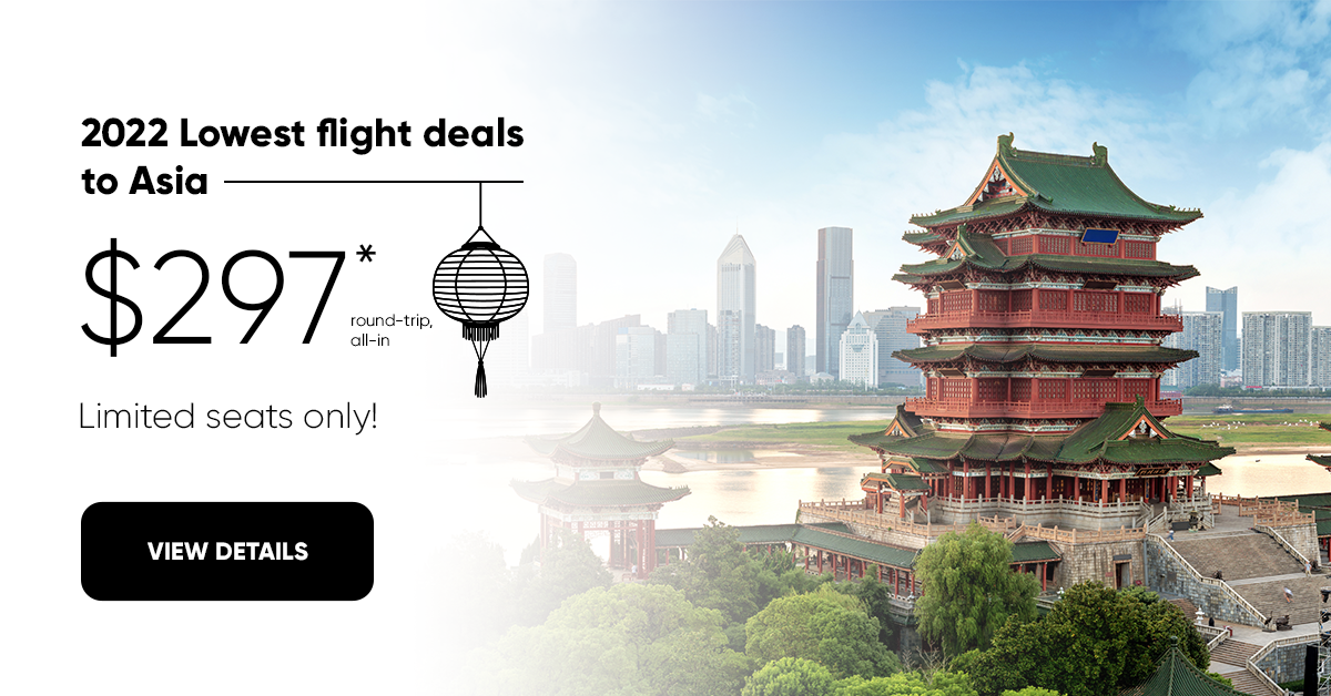 Cheap Flights to Asia - Airfare Sale - ASAP Tickets